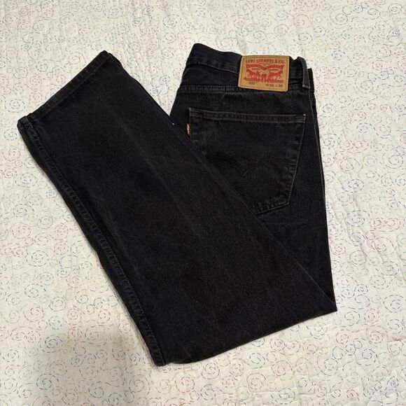 Levi's | Jeans | Levis 55 Mens Regular Fit Black Jeans Size 36x30 ...